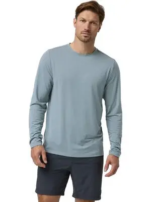 Vuori Vuori Long Sleeve Current Tech Tee Mist