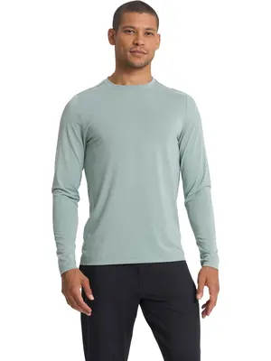 Vuori Vuori Long Sleeve Current Tech Tee Neptune