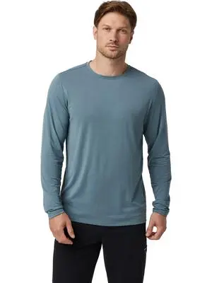 Vuori Vuori Long Sleeve Current Tech Tee Smoke Blue