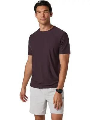 Vuori Vuori Strato Tech T-Shirt Raisin Heather