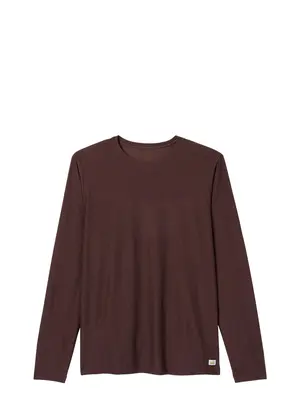Vuori Long Sleeve Strato Tech Tee Java Heather