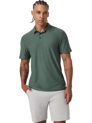 Vuori Strato Tech Polo - Agate Green Heather