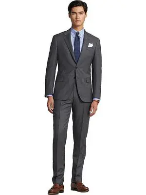 Polo Ralph Lauren Polo Wool Sharkskin Suit - Medium Grey Multi