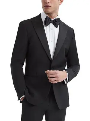 REISS Poker Modern Fit Tuxedo Jacket - Black