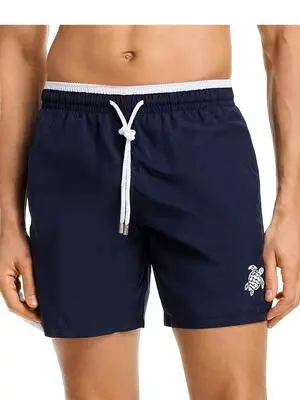 Vilebrequin Solid Tortoise 6" Swim Shorts - Navy/white