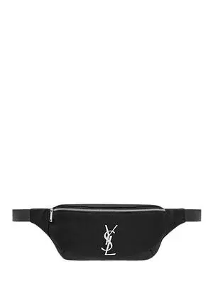 Saint Laurent Cassandre Classic Belt Bag Black/silver