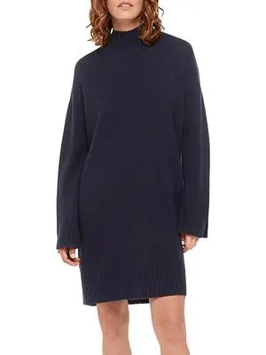 Whistles Amelia Long Sleeve Sweater Dress - Navy