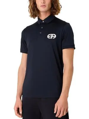 Emporio Armani Essential Ea Recreate Embroidered Logo Polo - Solid Medium