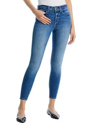L'Agence Margot High-rise Cropped Skinny Jeans - Cambridge