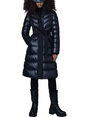 Mackage Coralia Hooded Down Puffer Coat - Black
