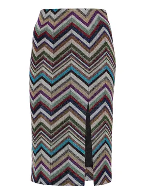Missoni Zig Zag Wool-blend Pencil Skirt - Multicoloured