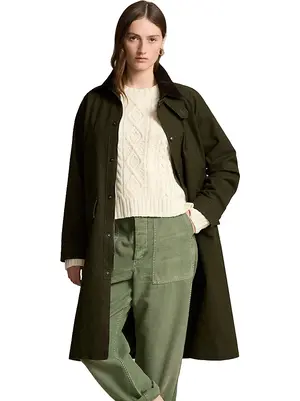 Ralph Lauren Cotton Utility Jacket Company Olive