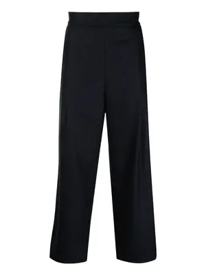 LANEUS High-waisted Straight-leg Trousers - Blue