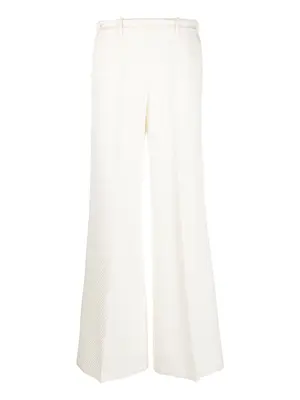 FORTE_FORTE Forte Forte Fine-Ribbed Wide-Leg Trousers