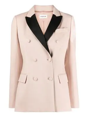 P.a.r.o.s.h Contrasting Lapels Virgin Wool Blazer - Neutrals