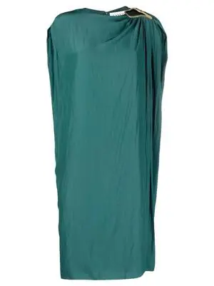 LANVIN Sleeveless Draped Knee Dress