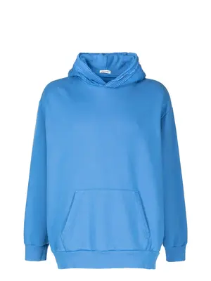 UNDERCOVERISM Embroidered-trim Cotton Hoodie - Blue