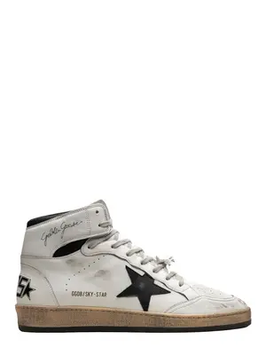 GOLDEN GOOSE Sky-star High-top Sneakers - White