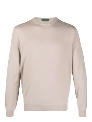 ZANONE Virgin Wool Blend Jumper - Neutrals
