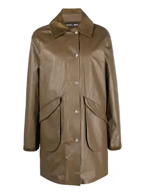 KASSL EDITIONS Corduroy-collar Coat - Brown