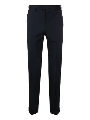 PT TORINO Straight-leg Tailored Trousers - Blue