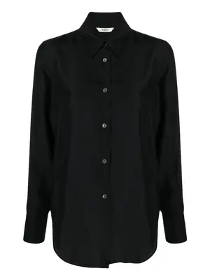 Barena Venezia Long-sleeve Silk Shirt - Black