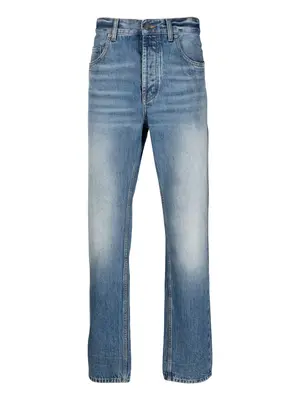 Saint Laurent Mid-rise Straight-leg Jeans - Blue