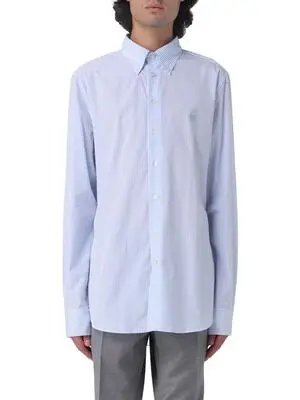 Etro Shirt In Striped Cotton Gnawed Blue