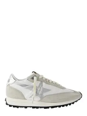 GOLDEN GOOSE Marathon Leather And Suede-trimmed Nylon Sneakers - White