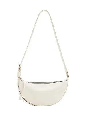 ALLSAINTS Half Moon Crossbody - Salt Lake/silver