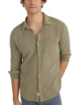 Marine Layer Classic Long Sleeve Shirt Vetiver