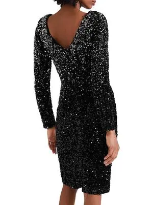 HOBBS LONDON Sawyer Sequin Dress - Black