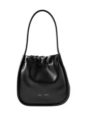 Proenza Schouler Ruched Large Leather Tote - Black