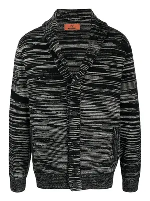 Missoni Striped Cashmere Cardigan - Black