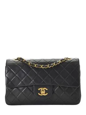 CHANEL Quilted Lambskin Classic Double Flap Small Shoulder Bag
