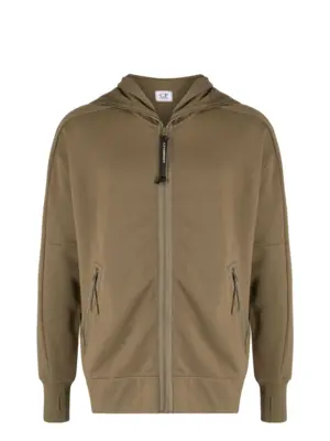 C.P. COMPANY Diagonal Raised Fleece Zipped Jacket
