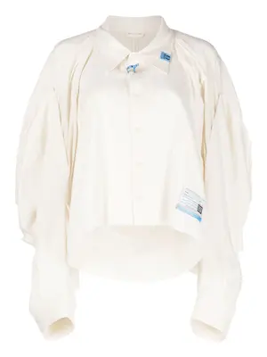 Mihara Yasuhiro Panelled Cotton Shirt - White