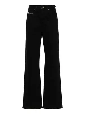 Gucci Mid-rise Straight-leg Jeans - Black