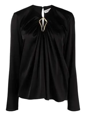 LANVIN Long-sleeved Blouse - Black