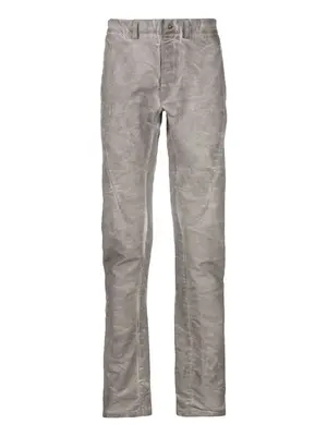 ISAAC SELLAM EXPERIENCE Logo-plaque Trousers - Grey