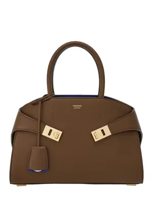 FERRAGAMO Small Hug Tote Bag - Brown