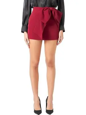 Endless Rose Endless Rose Bow Skort Ruby