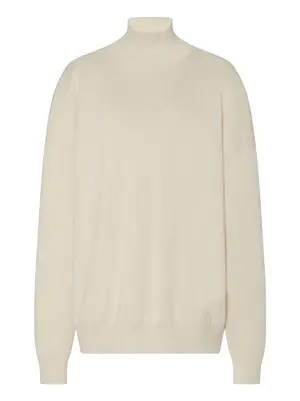 THE ROW Turtleneck Pullover Top - Pop Porcelain