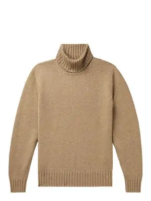 Loro Piana Grafton Cashmere Rollneck Sweater - Brown