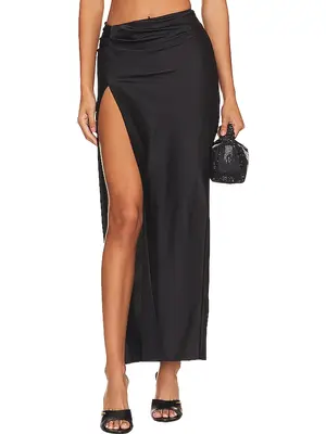 Lioness Mariah Maxi Skirt - Onyx