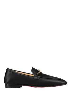 CHRISTIAN LOUBOUTIN Mj Moc Leather Loafers - Black