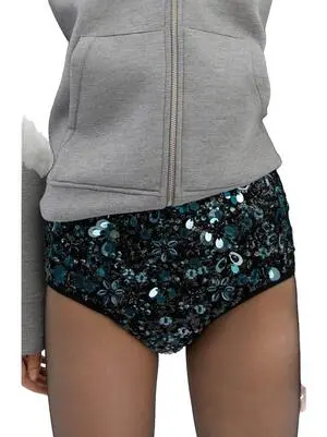 MANGO Beaded Shorts