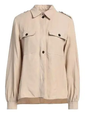 Woolrich Viscose And Linen Shirt - Beige