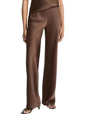 Vince Fluid Satin Bias Pant - Espresso