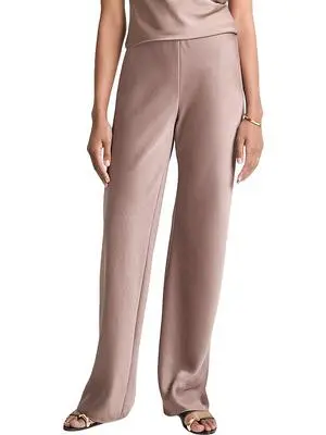 Vince Fluid Satin Bias Pant - Mauve Lila